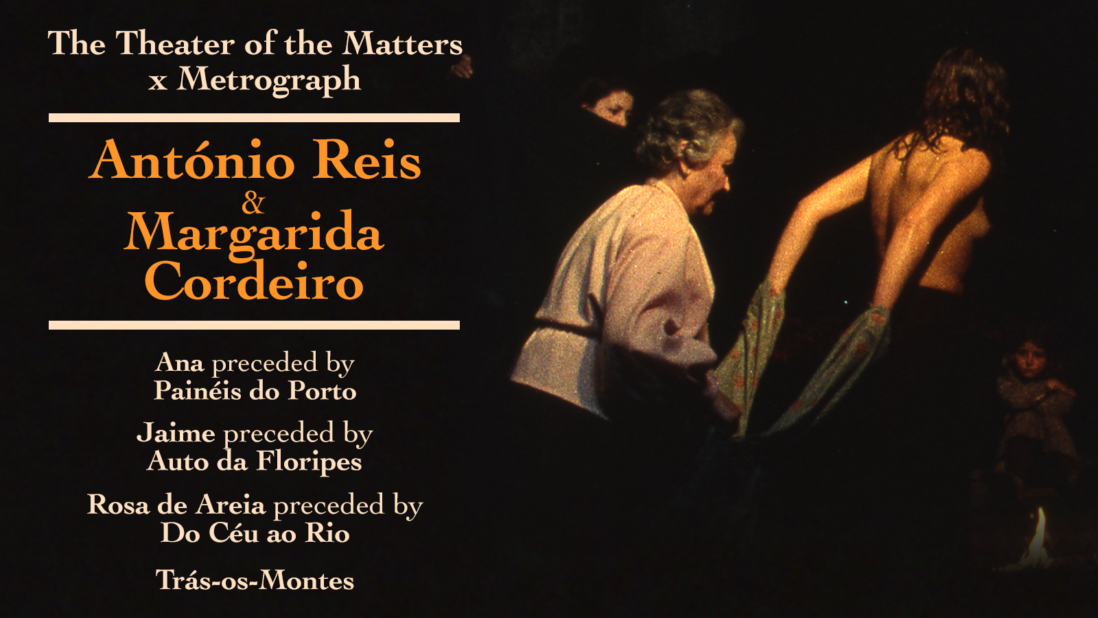 Theater of the Matters x Metrograph: António Reis & Margarida Cordeiro ...